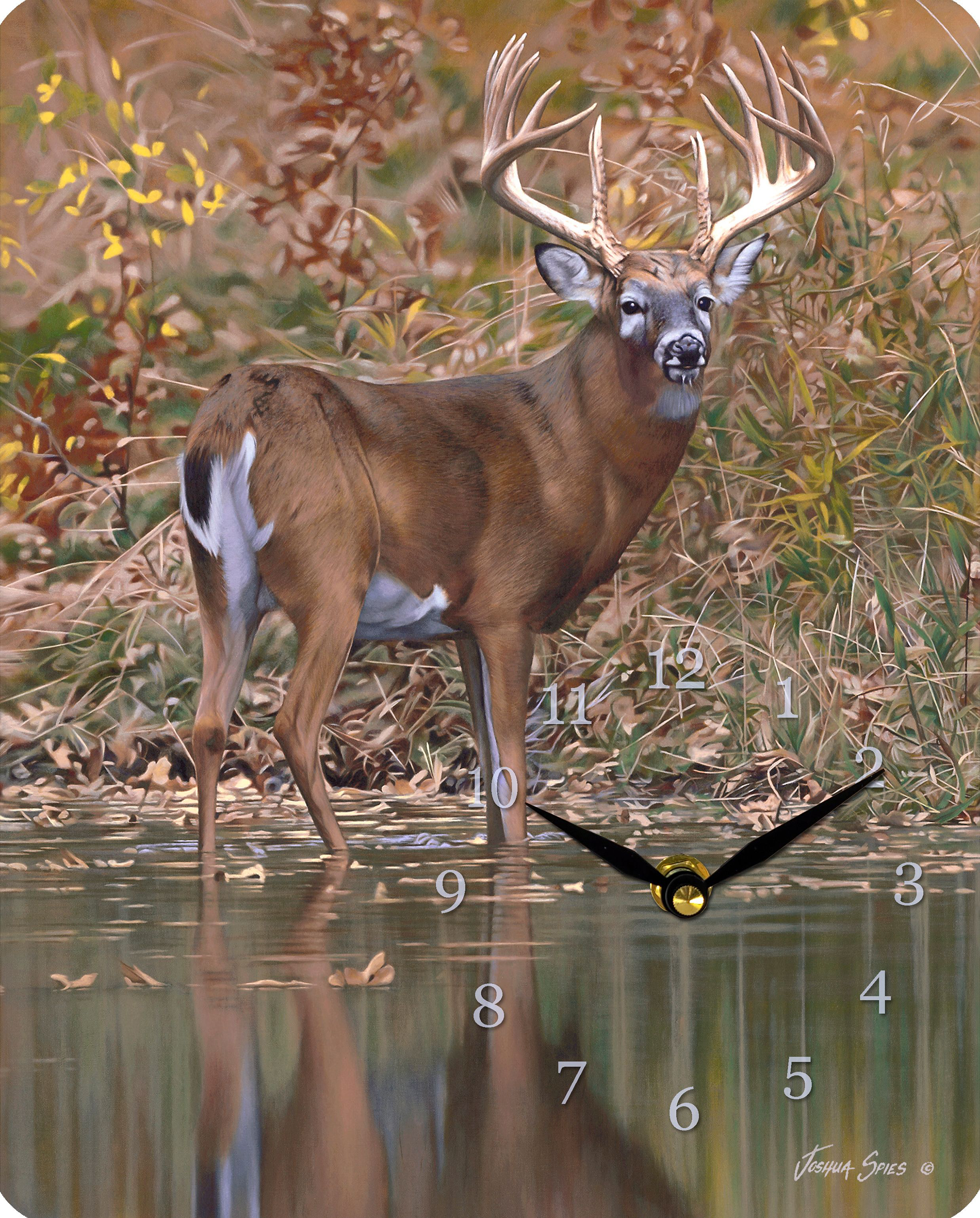 Print & Frame Whitetail Deer by Josh Spies Metal Clock | Cabela's
